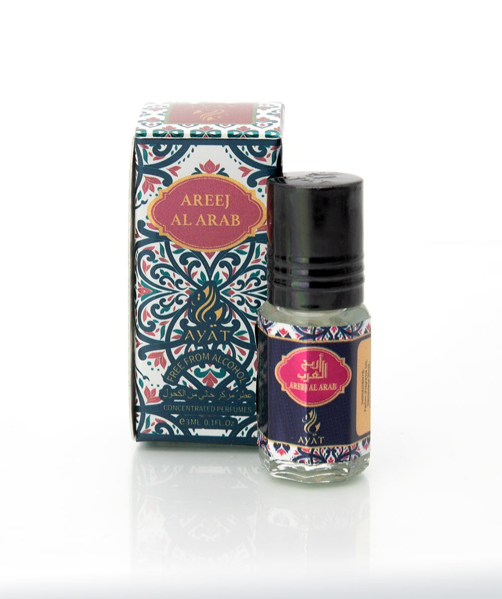 Ayat Areej Al Arab 3ml Alcohol Free Travel Size Roll On Arabian Perfum